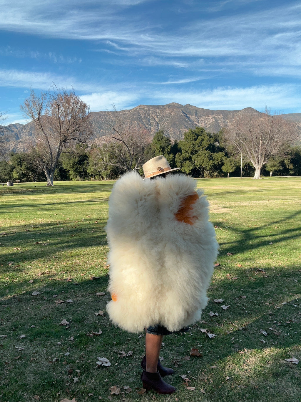 Smoked Tanned Hide #4 (longhaired patchwork) – LUPA